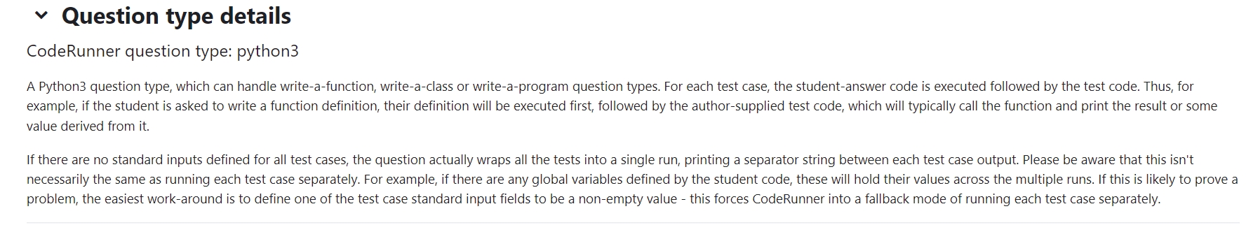 Coderunner Question Type Knowledge Base 1577